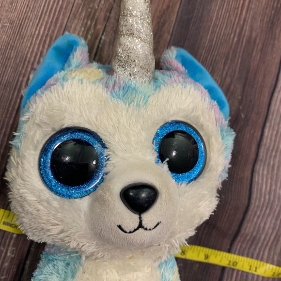 Ty | Toys | Ty Beanie Boos Helena The Unihusky Dog Glitter Eyes | Poshmark